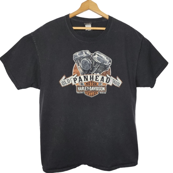 Harley-Davidson | Shirts | Harley Davidson Panhead Graphic T Shirt Mens ...